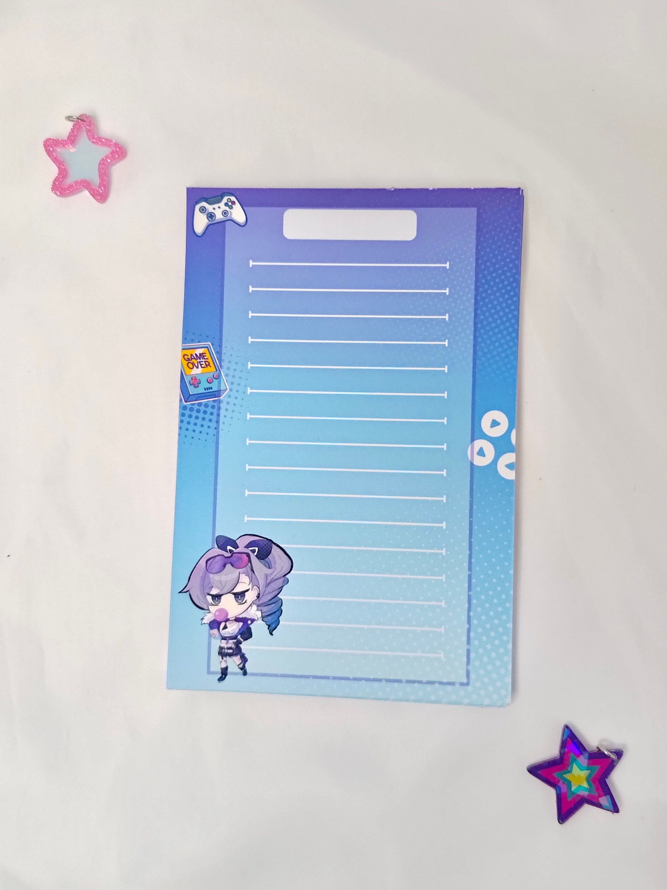 Kawaii Anime Girls Notepad, Honkai Starrail Notepads - Etsy