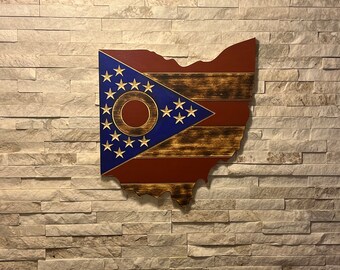 Vintage Cotton State Flag of Ohio - Etsy