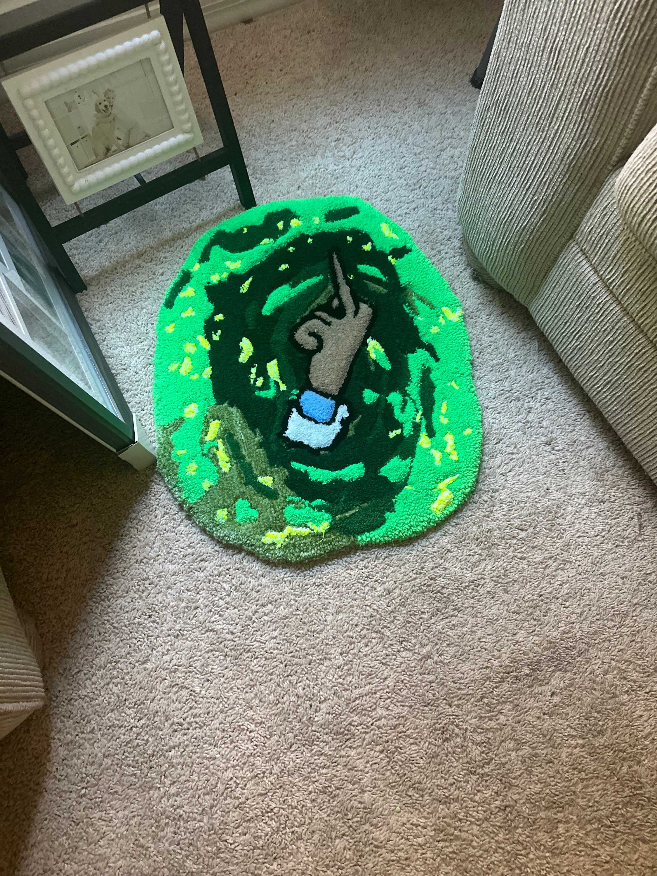 Rick and Morty Portal Rug - Etsy