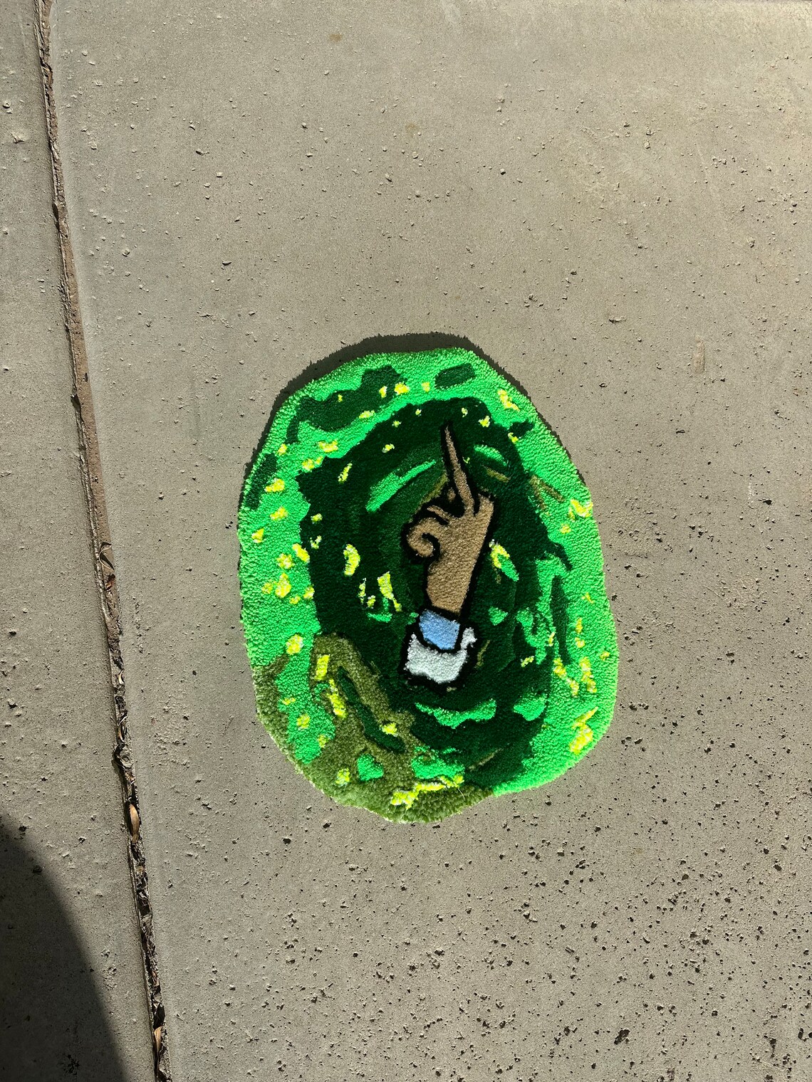 Rick and Morty Portal Rug - Etsy