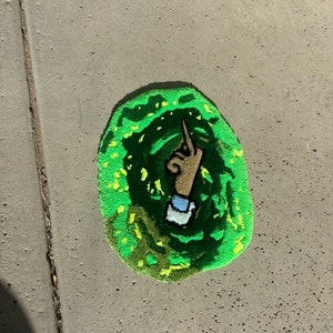 Rick and Morty Portal Rug - Etsy