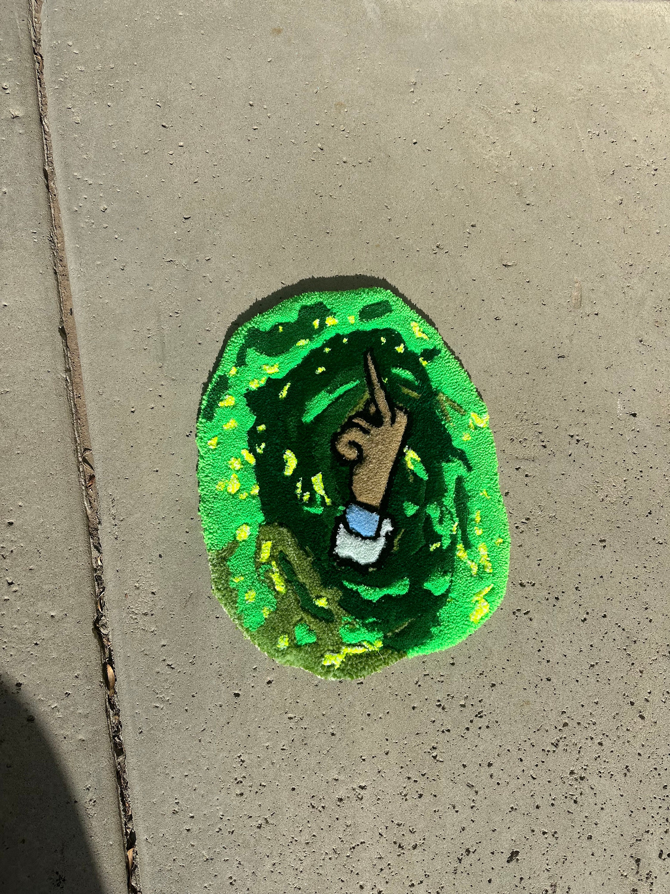 Rick and Morty Portal Rug - Etsy