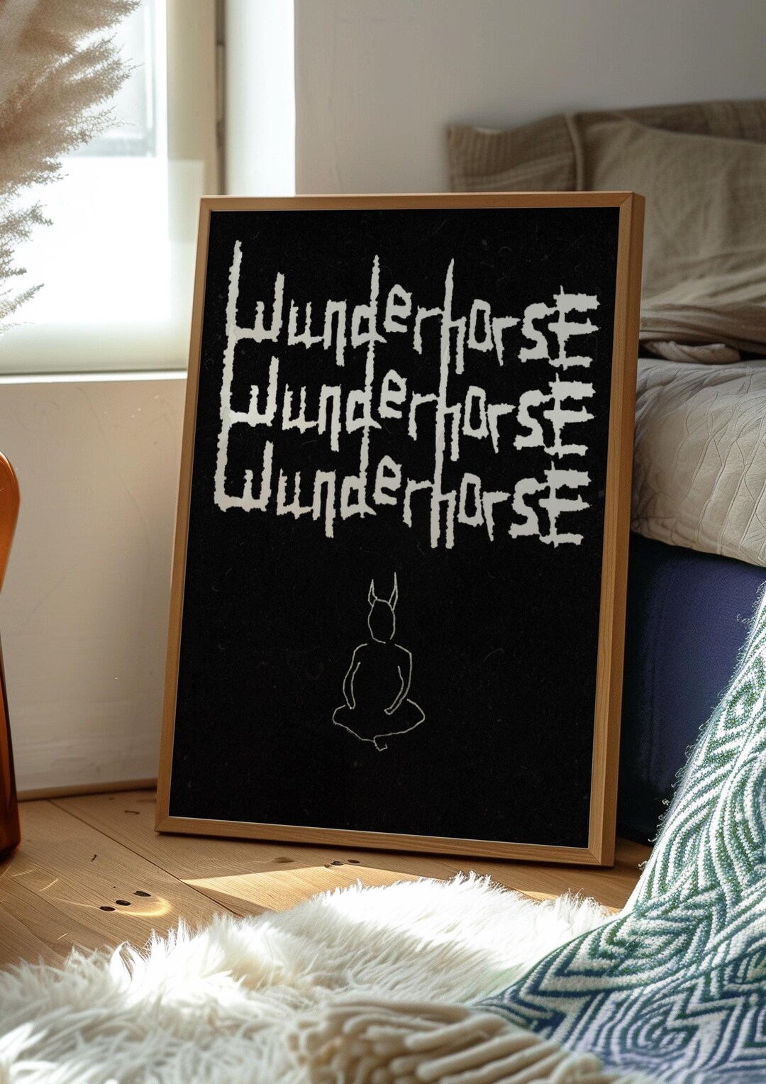 Wunderhorse Inspired Wall Print 'devil' Logo Indie Music Poster ...