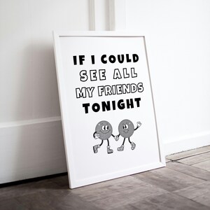 LCD Soundsystem 'all My Friends' Lyrics Wall Print Indie Sleaze Music ...