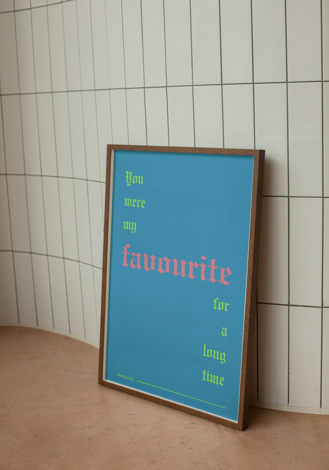 Fontaines D.C. 'favourite' Lyrics Wall Print Indie Rock Music Merch ...