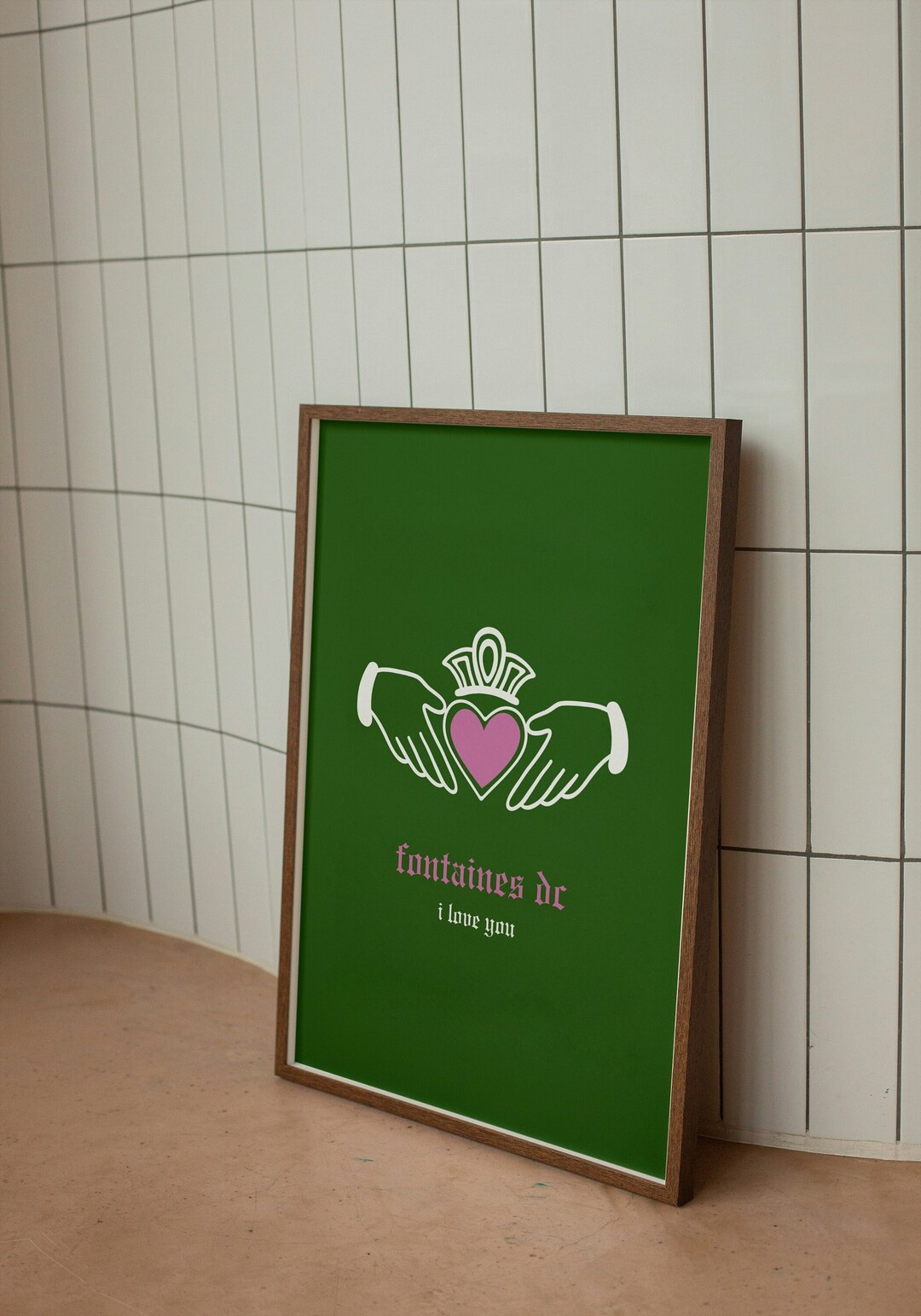 Fontaines D.C. 'I Love You' Wall Print | Various Colours | Irish ...