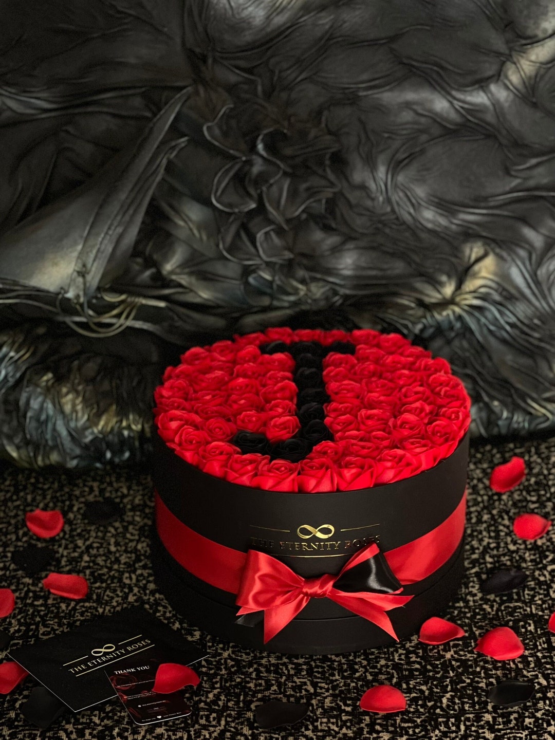 Personalized Gift Flower Box With Name Initials - Handmade in Greece ...