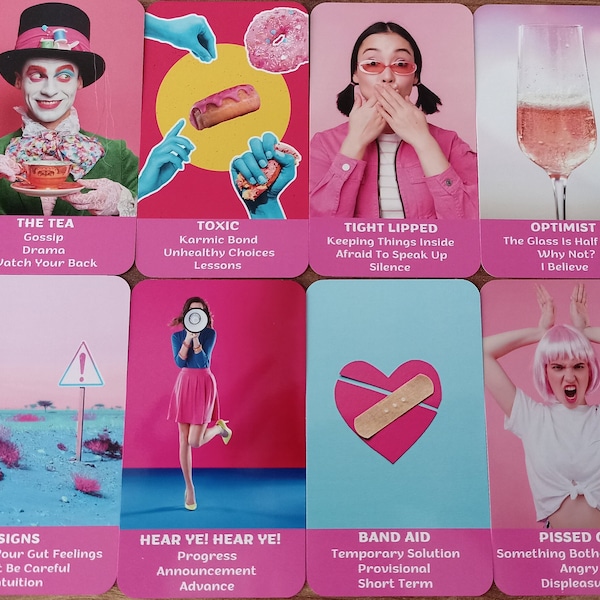 Pink Deck of Cards - Etsy