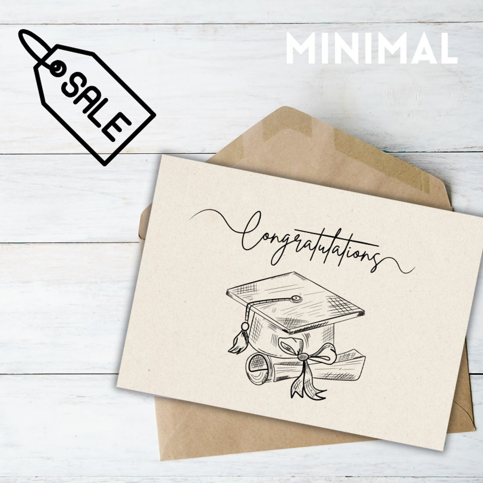 Minimalist Printable Graduation Cards, Congratulations Graduation ...