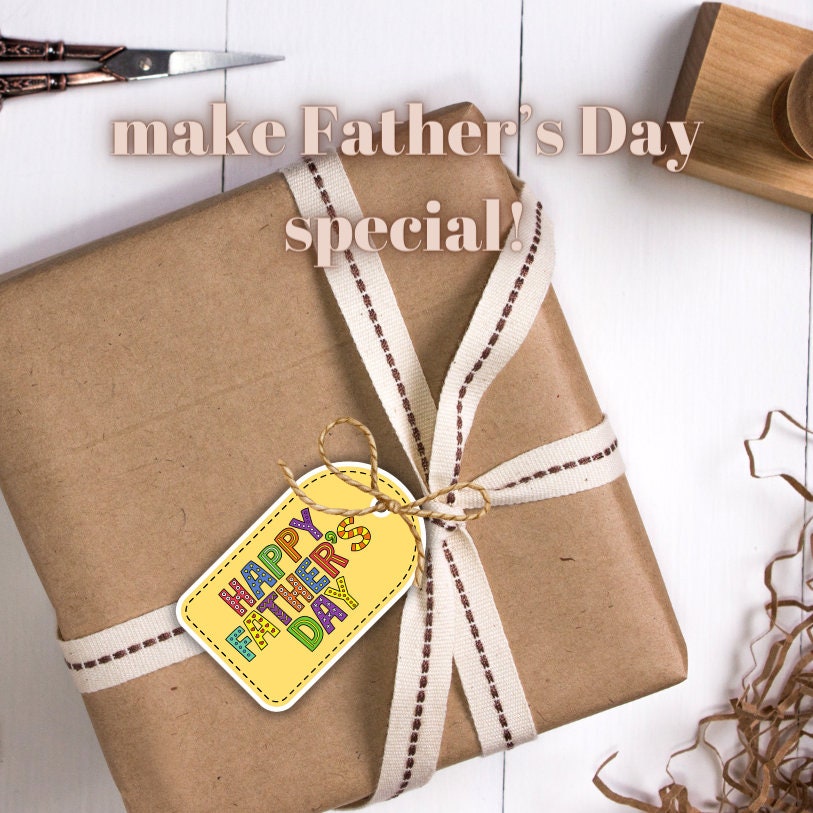 Father's Day Gift Tags, Printable Father's Day Tag, Instant Download ...