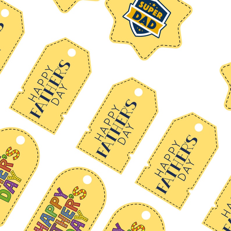 Father's Day Gift Tags, Printable Father's Day Tag, Instant Download ...