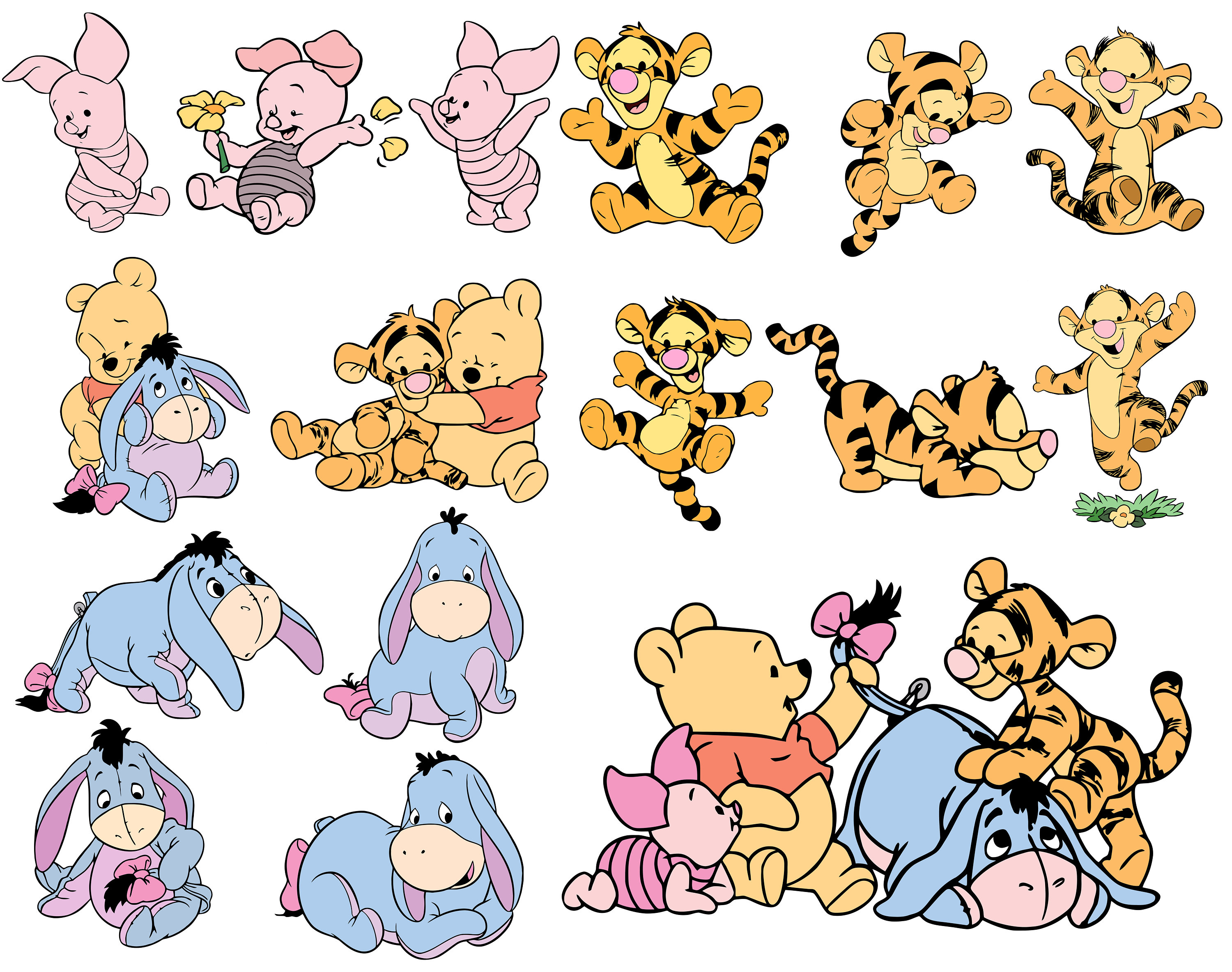 Winnie the Pooh SVG Bundle, Layered Vector Files, Digital Download, Svg ...