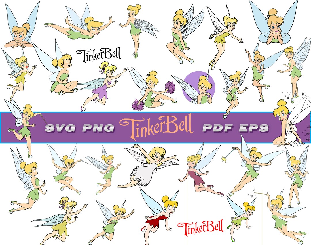 Tinkerbell Svg Bundle, Tinkerbell Svg Cut Files for Cricut, Tinkerbell ...