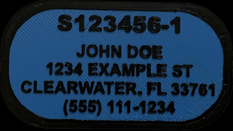 Crab Lobster Trap Pot ID Tags SET of 5 Custom 3d-printed Plastic Glue ...