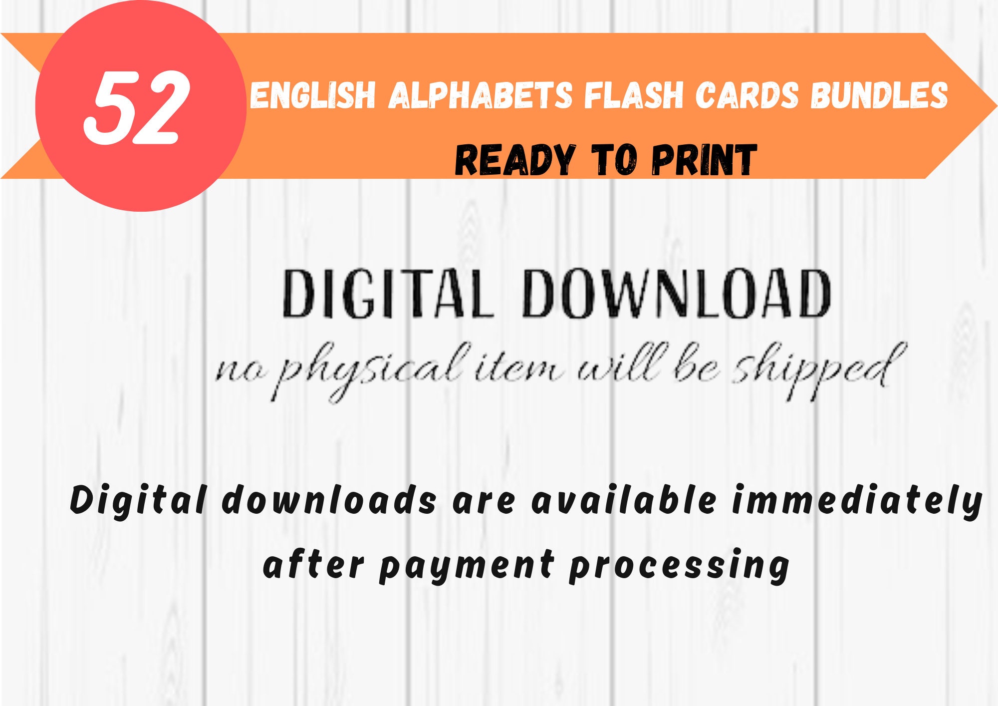 English Alphabets Flash Cards,letters Flash Cards, Printable Cards ...