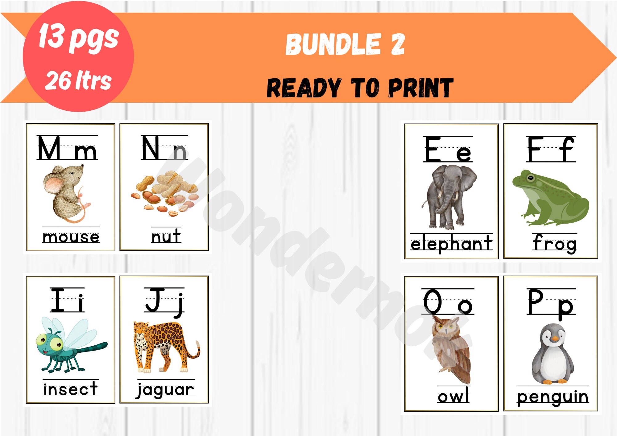 English Alphabets Flash Cards,letters Flash Cards, Printable Cards ...