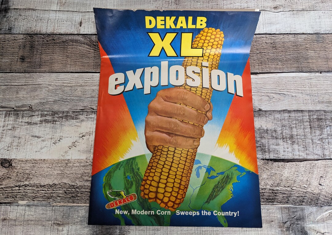 1966 the Ohio Farmer Magazine 2 Page Advertisement Insert DEKALB XL ...