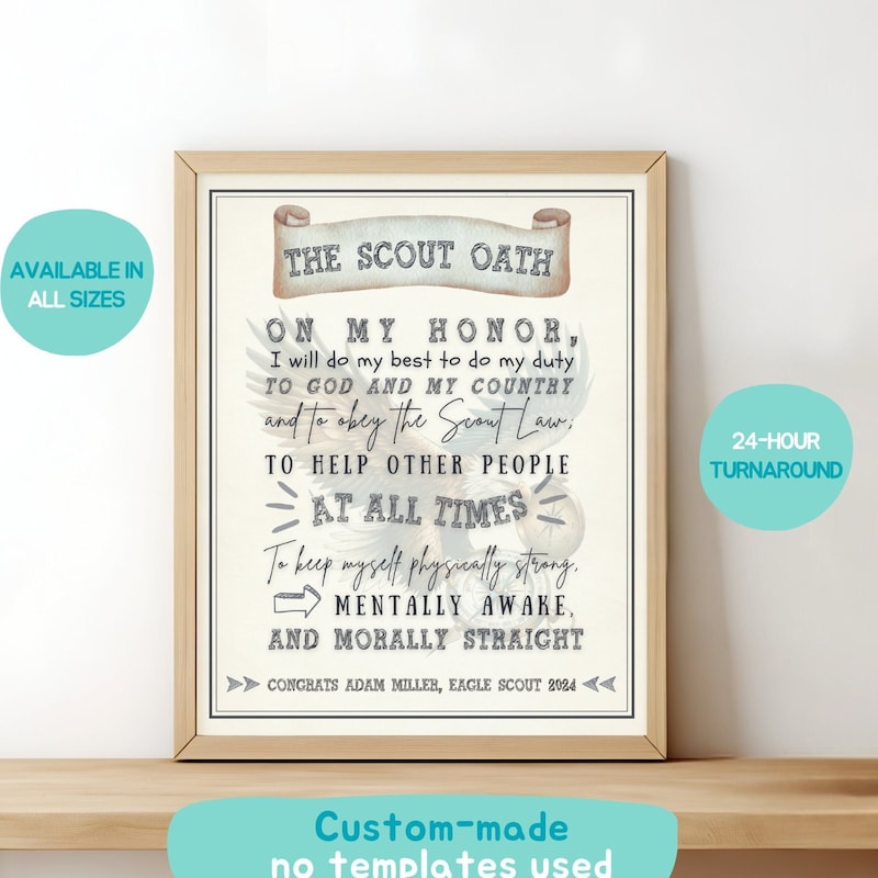 Boy Scout Wall Art - Etsy
