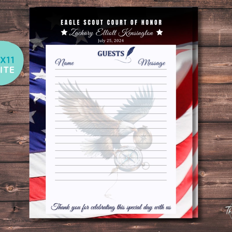 Eagle Scout Printables - Etsy