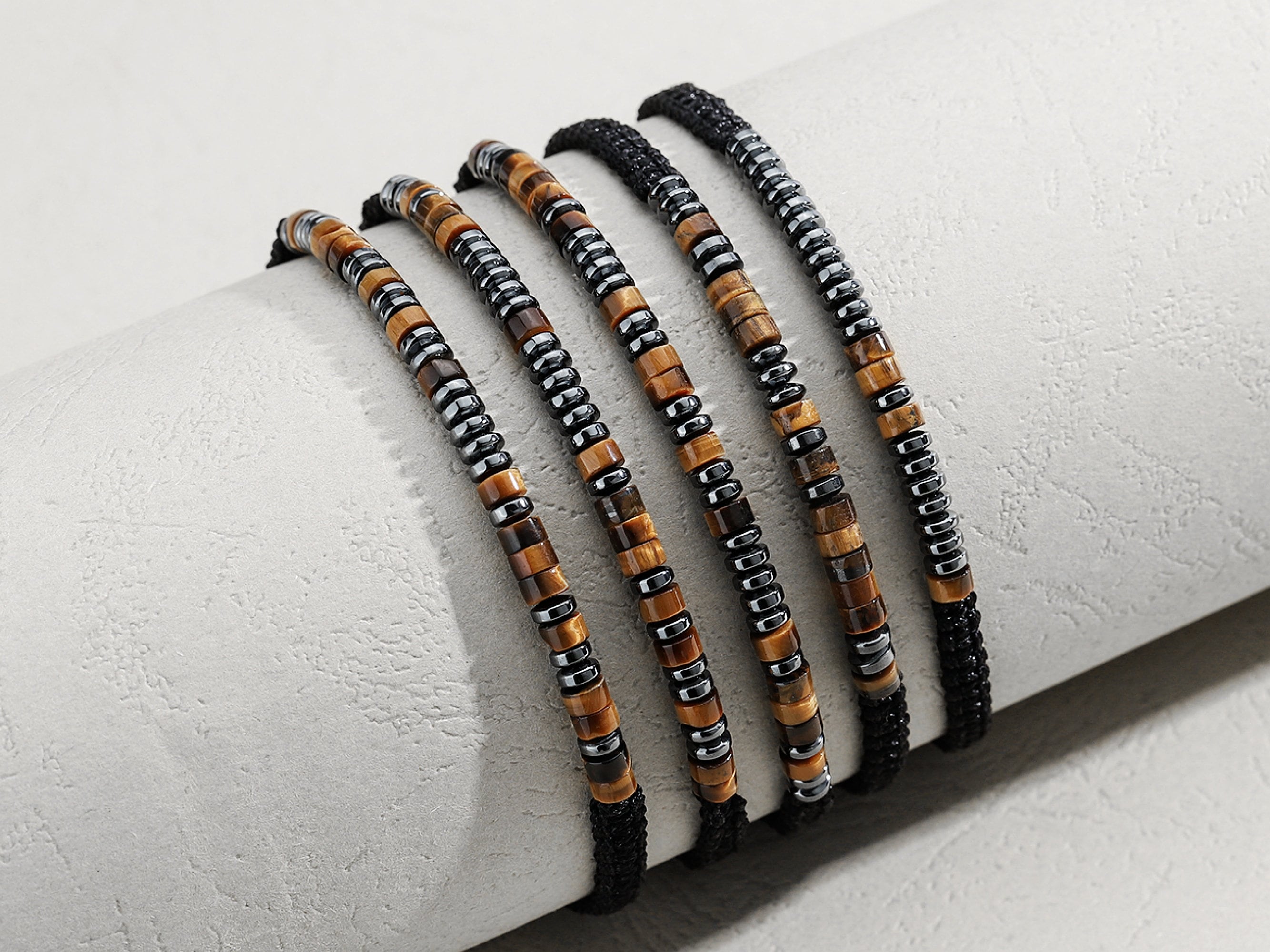 Personalized Morse Code Bracelet, Custom Bracelet, Tiger's Eye Bracelet ...