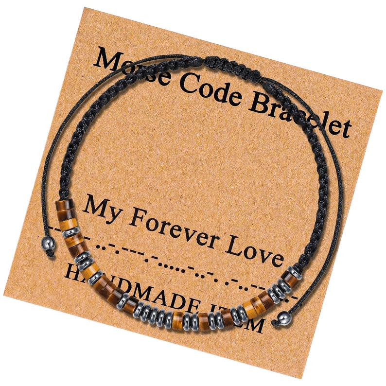 Personalized Morse Code Bracelet, Proud of You, Birthday Anniversary ...