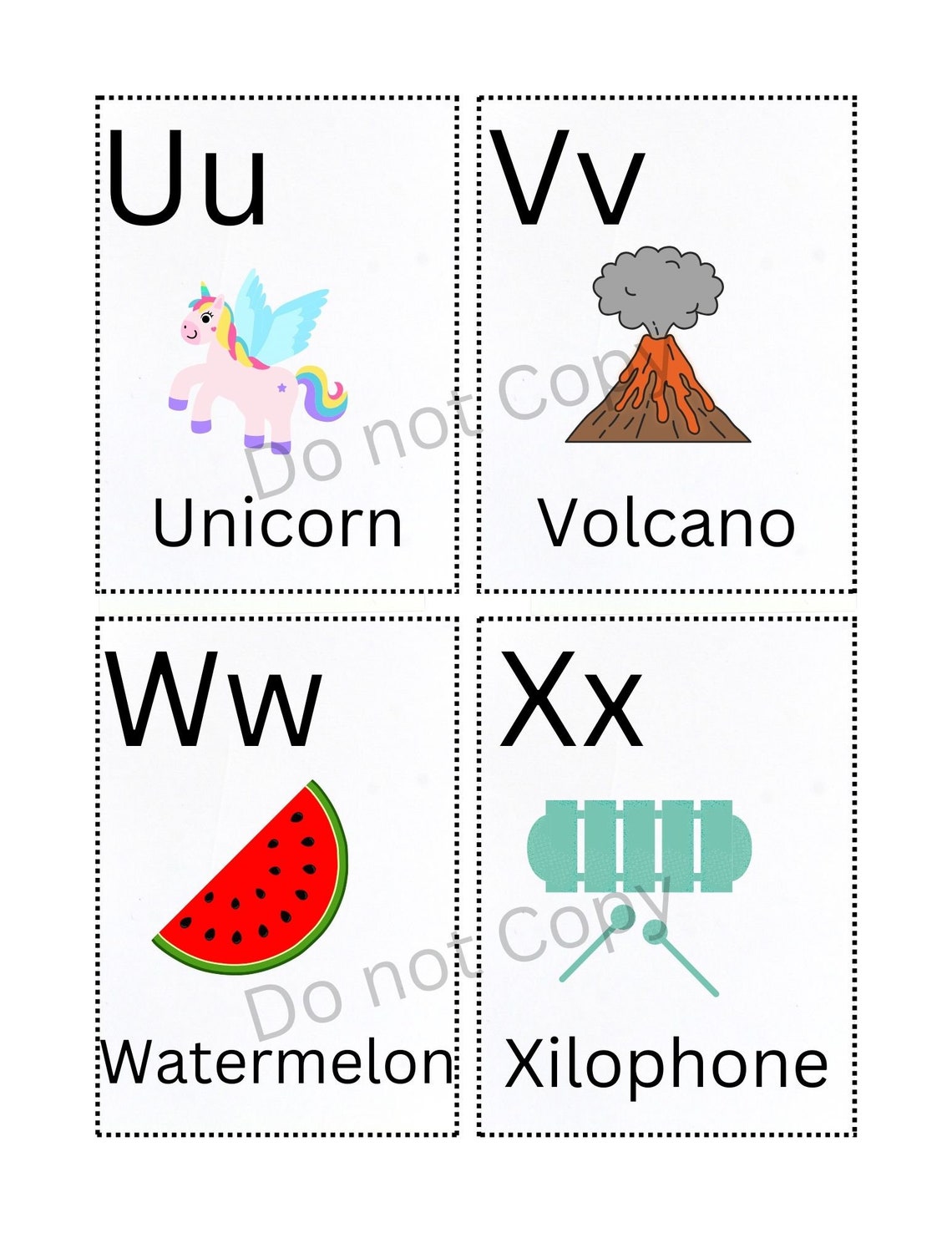 26 Printable Alphabet Flashcards | ABC Printable Picture | Toddler ...