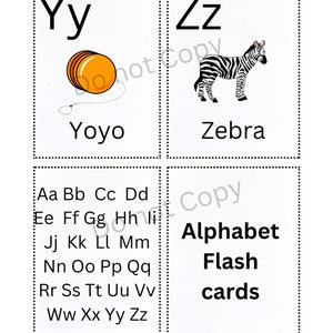 26 Printable Alphabet Flashcards | ABC Printable Picture | Toddler ...