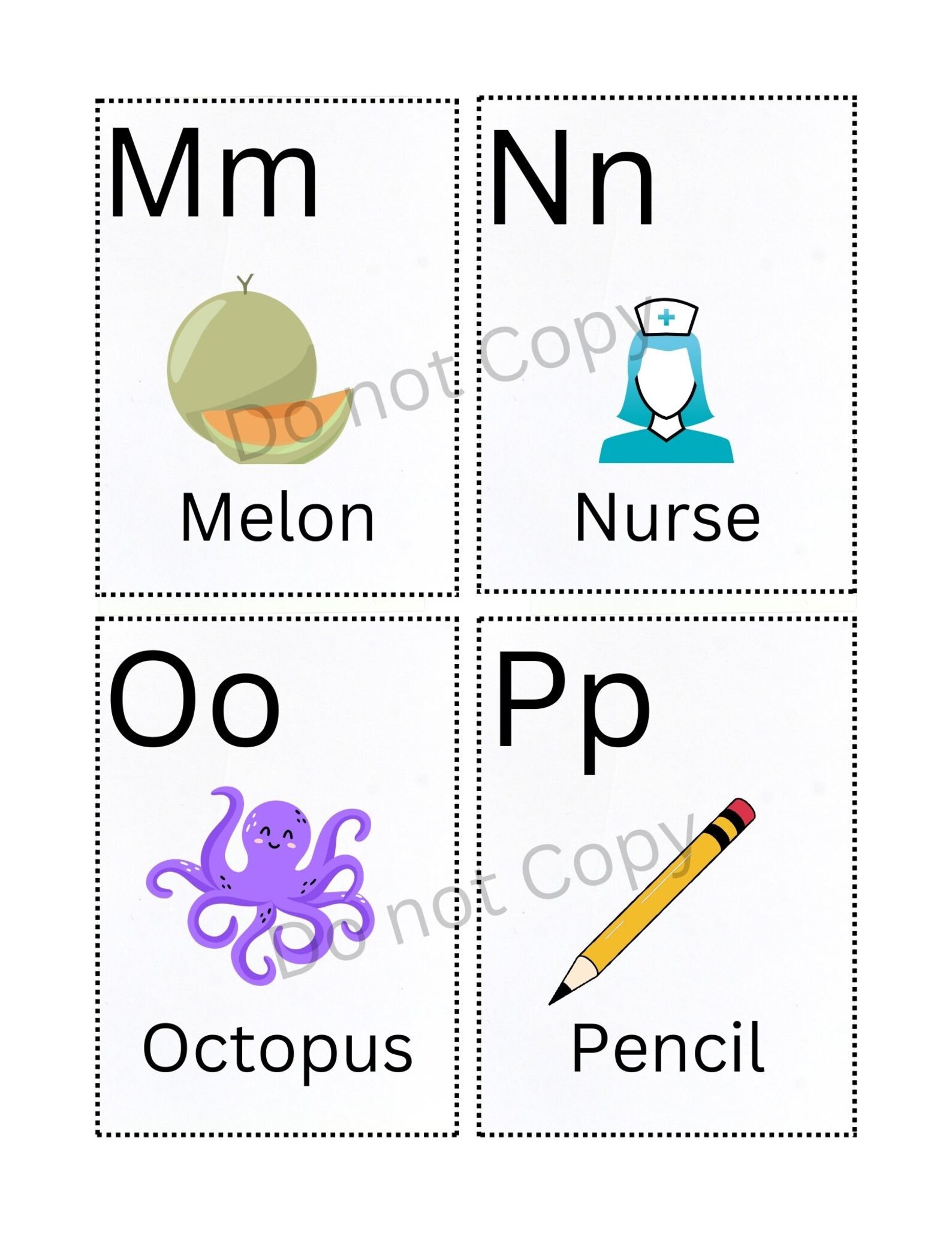 26 Printable Alphabet Flashcards | ABC Printable Picture | Toddler ...