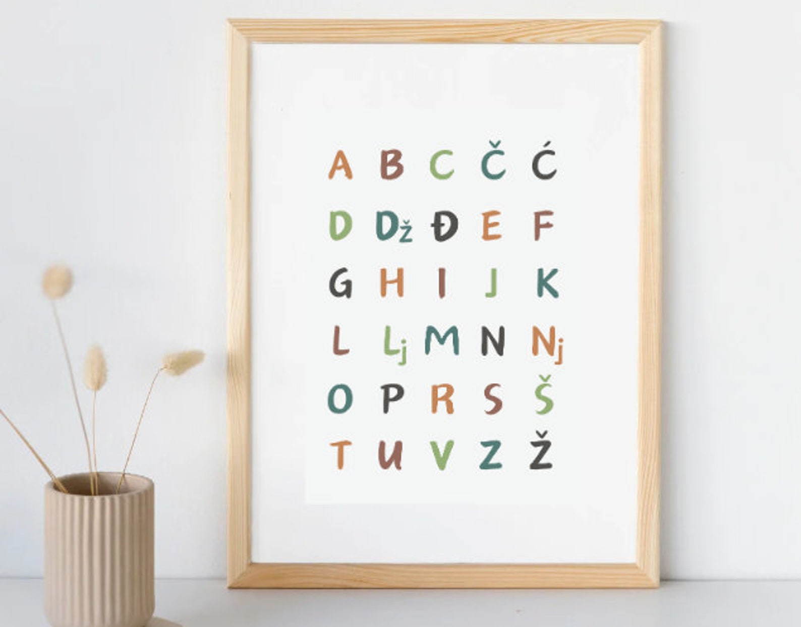 Abeceda Downloadable Print - Bosnian Croatian Serbian Alphabet ...