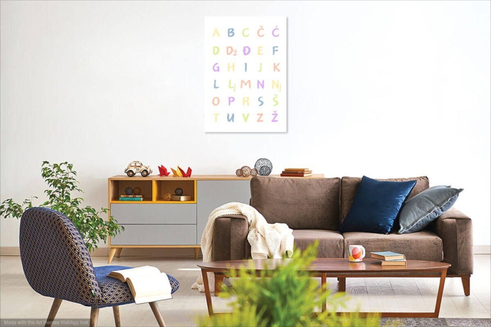 Abeceda Downloadable Pastel Print - Bosnian Croatian Serbian Alphabet ...
