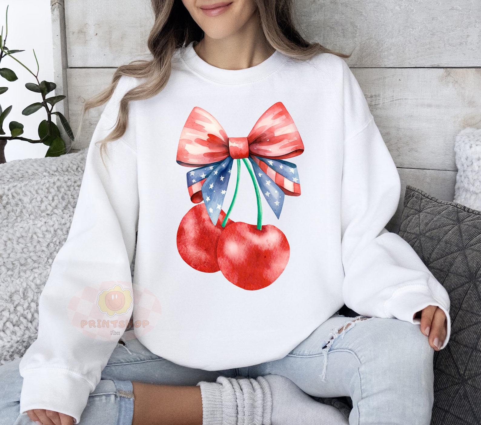 Coquette America Cherry Png, Coquette Bow Png, 4th of July Png, America ...