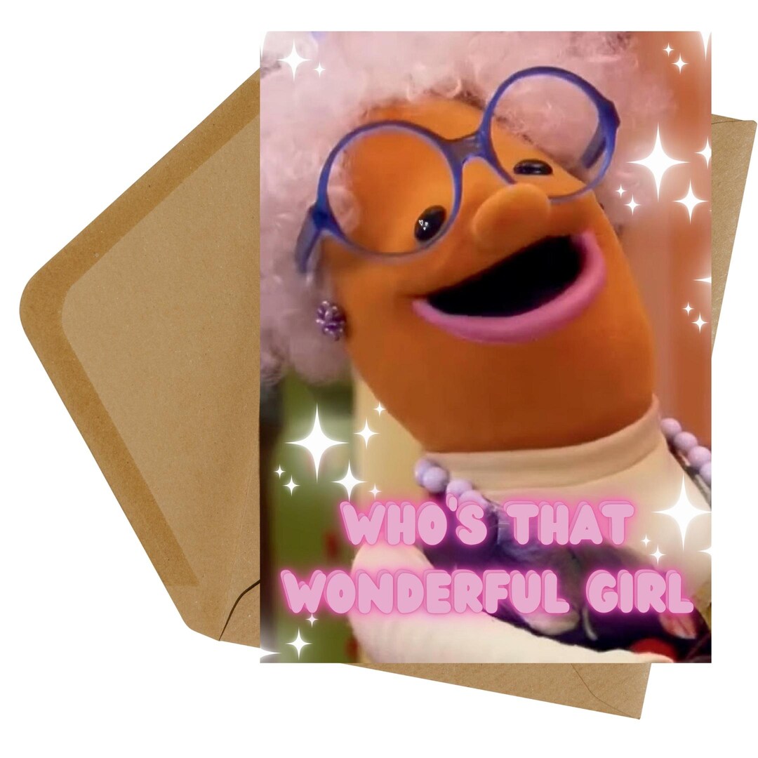 Who's That Wonderful GIRL Nanalan Card Nanalan Valentine Mona Nanalan ...