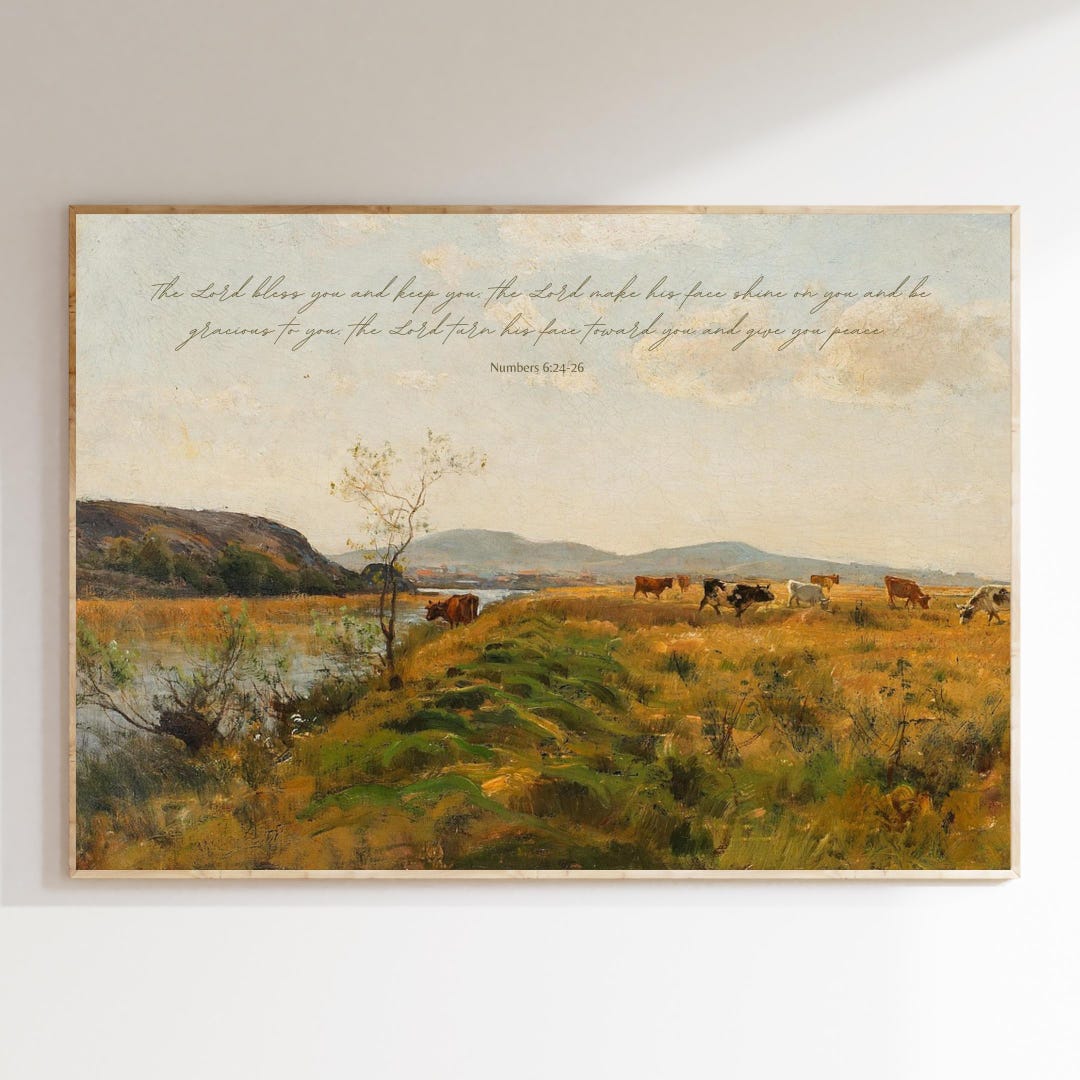 The Lord Bless You and Keep You Aarons Blessing Numbers 6 Christian ...