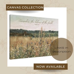 Consider the Lilies of the Field | KJV | Matthew 6:28 | Christian Home ...