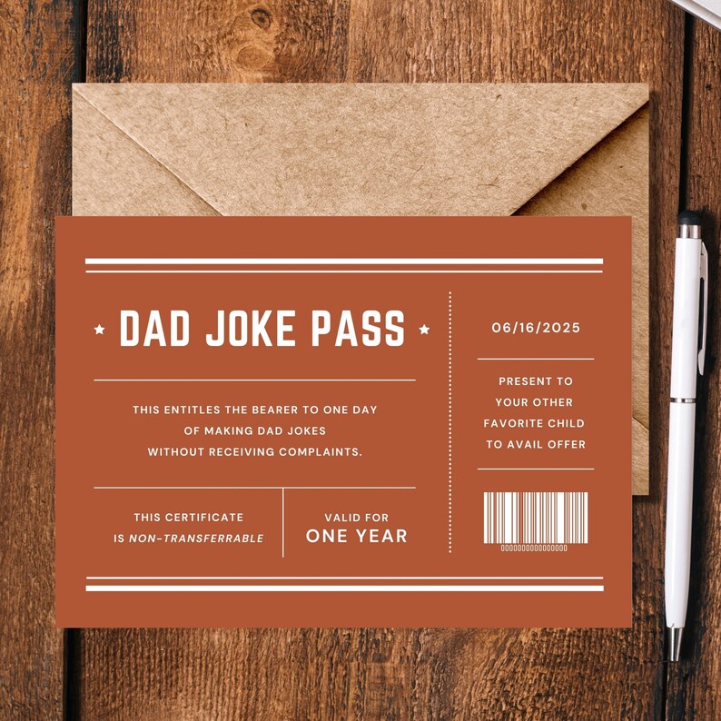 Dad Jokes Pass I Love You Card Funny Fathersday Card Funny Love Card ...
