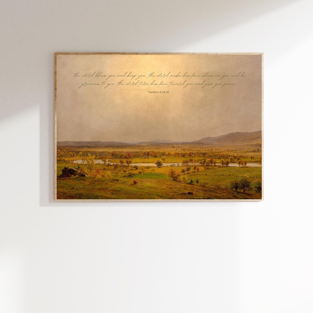 The Lord Bless You and Keep You Aarons Blessing Art Numbers 6 Christian ...