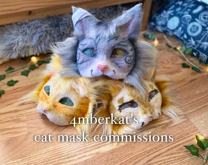 Therian Cat Mask Commissions - 4mberkat - Etsy