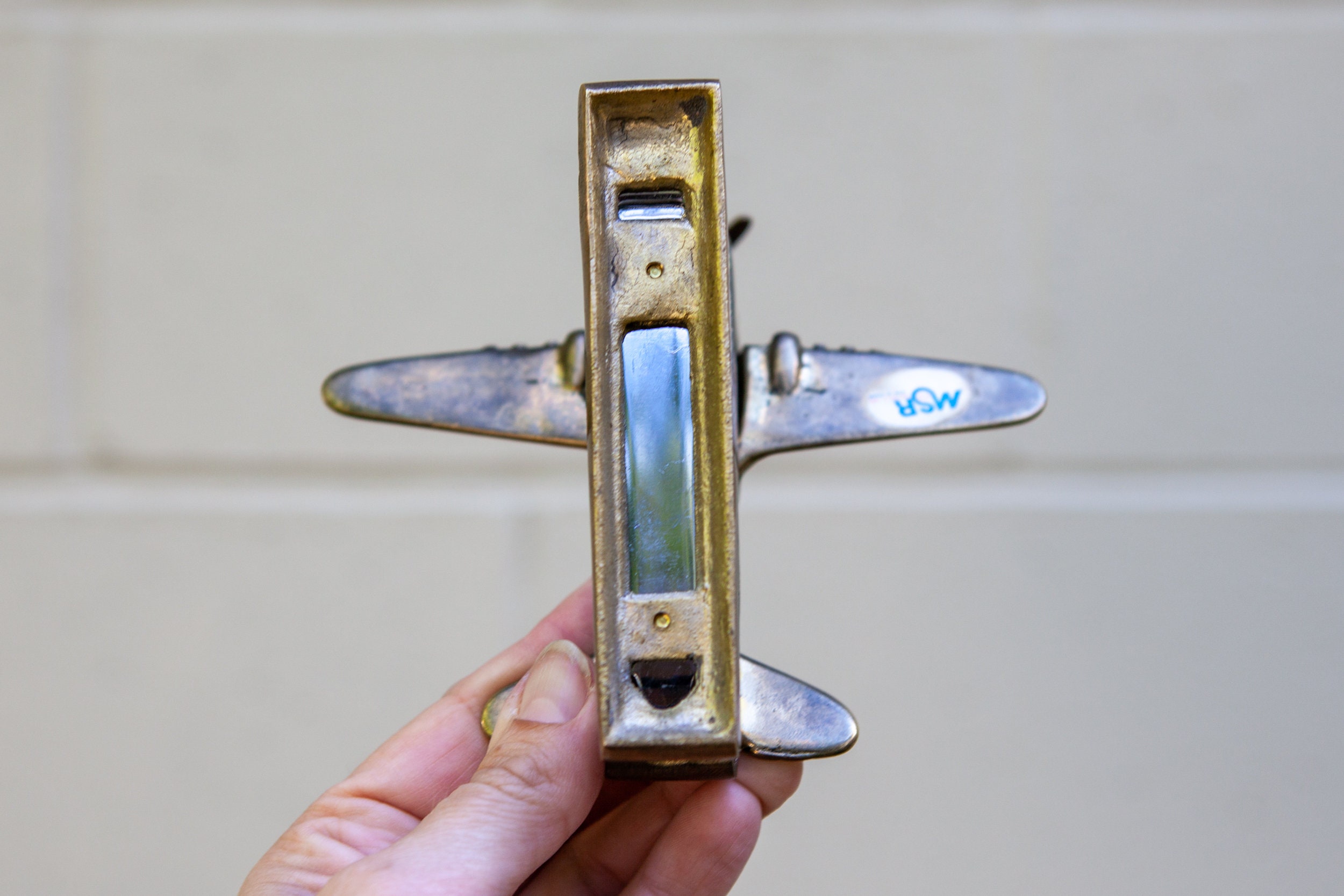 Brass Stapler Shaped Like a WWII Fighter Plane by MSR Imports, Inc ...