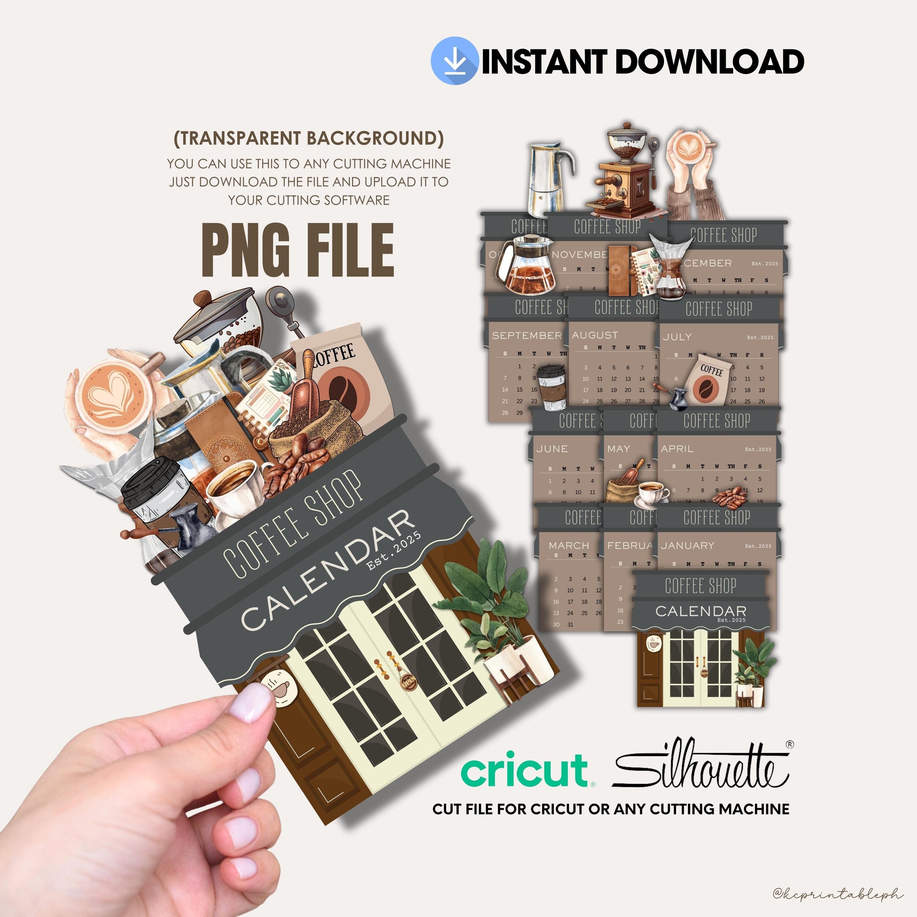 2025 Coffee Desk Calendar Reusable, Stackable Calendar Coffee Lover ...