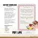 2025 Watercolor Rose Desk Calendar Template | Editable Canva Option ...