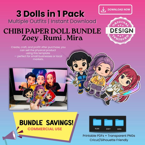 Paper Doll Rumi - Etsy