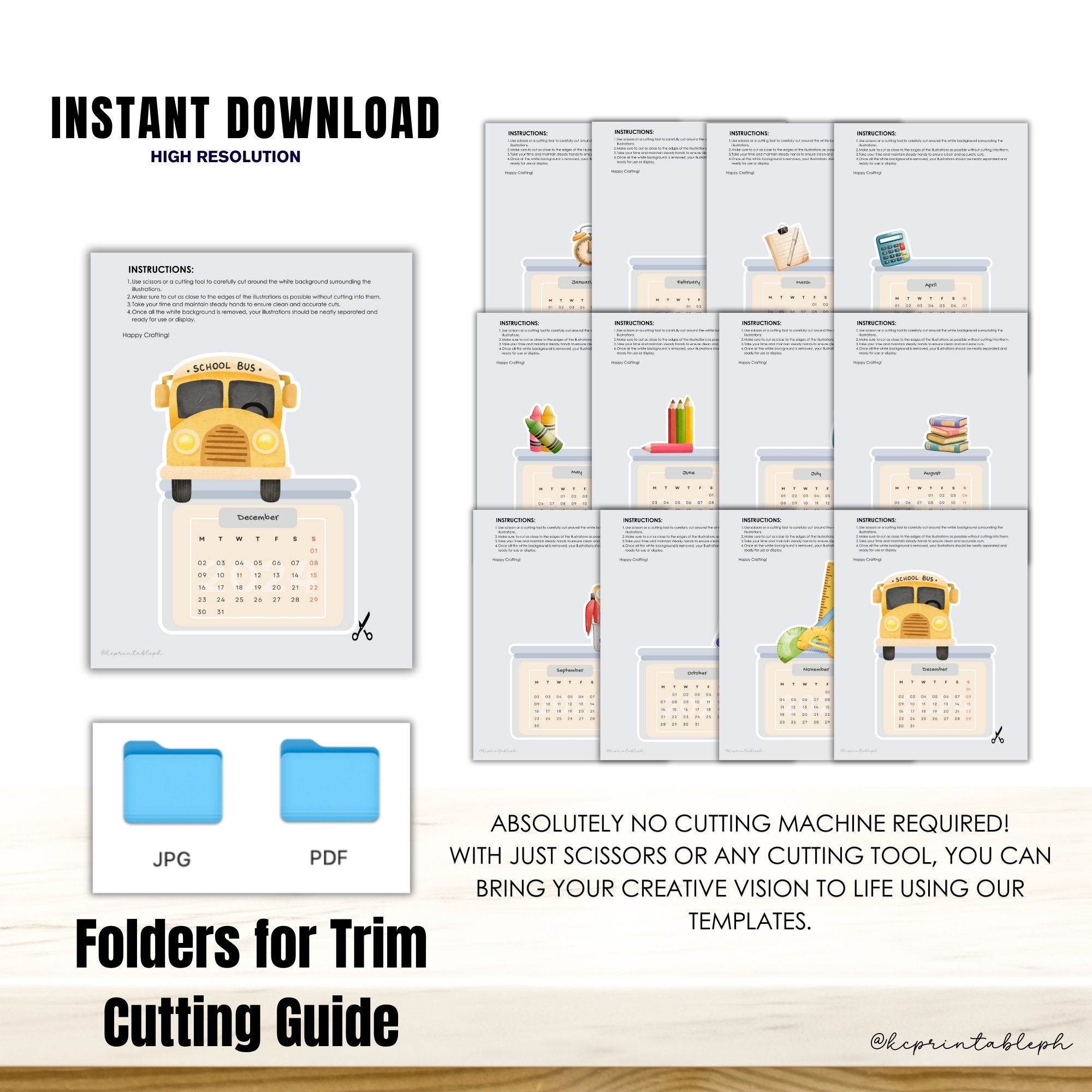 2024-2025 Academic Planner Kit With Classroom Calendar, Student ...