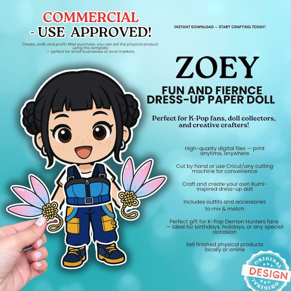 Chibi Paper Dolls - Etsy