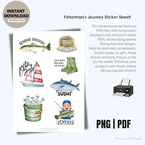 2025 Watercolor Fishing Desk Calendar Template | Custom Editable Canva ...