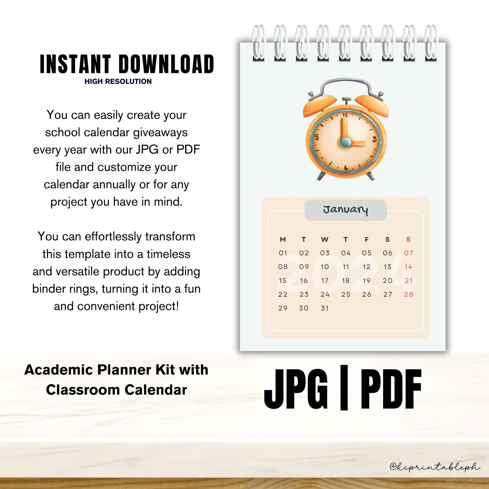 2024-2025 Academic Planner Kit With Classroom Calendar, Student ...