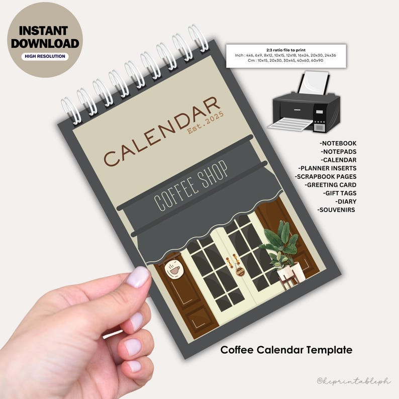 2025 Coffee Desk Calendar Reusable, Stackable Calendar Coffee Lover ...
