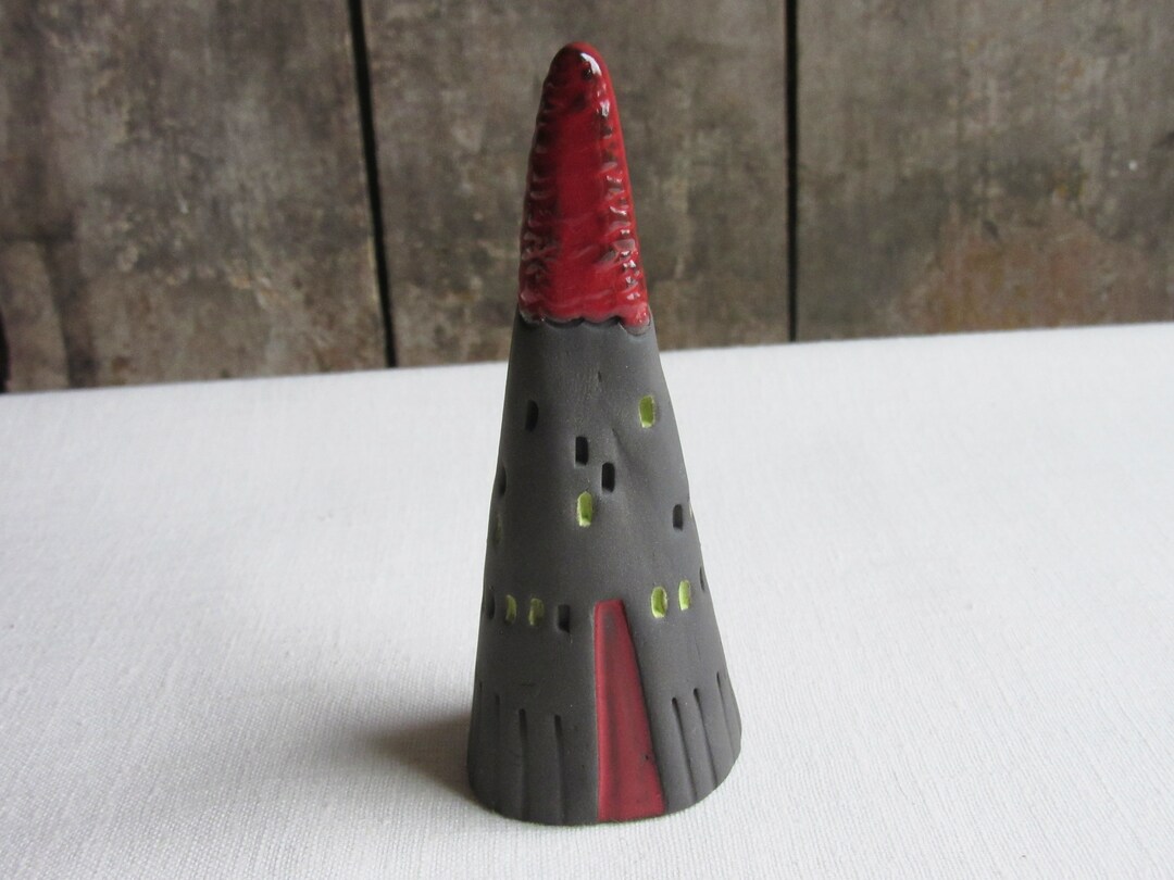 Miniature Ceramic House Figurine, Fairy, Gnome, Tiny 4 House Figurine ...