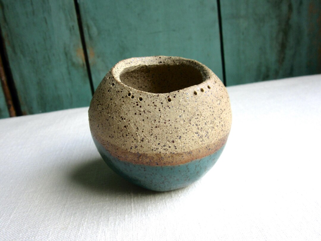 Petite Hand Built Pot, Primitive Ceramic Pot, Handmade Pottery ...