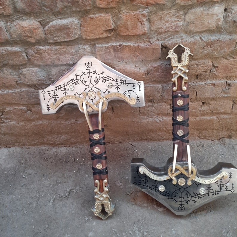 God of War Ragnarok Mjolnir Thor Hammer Cosplay, Viking Norse Thunder ...