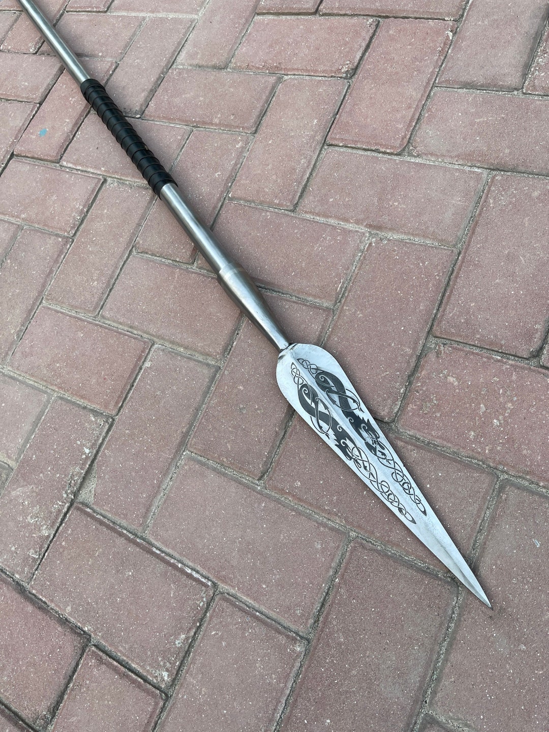 Custom Viking Ragnar Spear, a Throwing Viking Spear, is a Double-edged ...